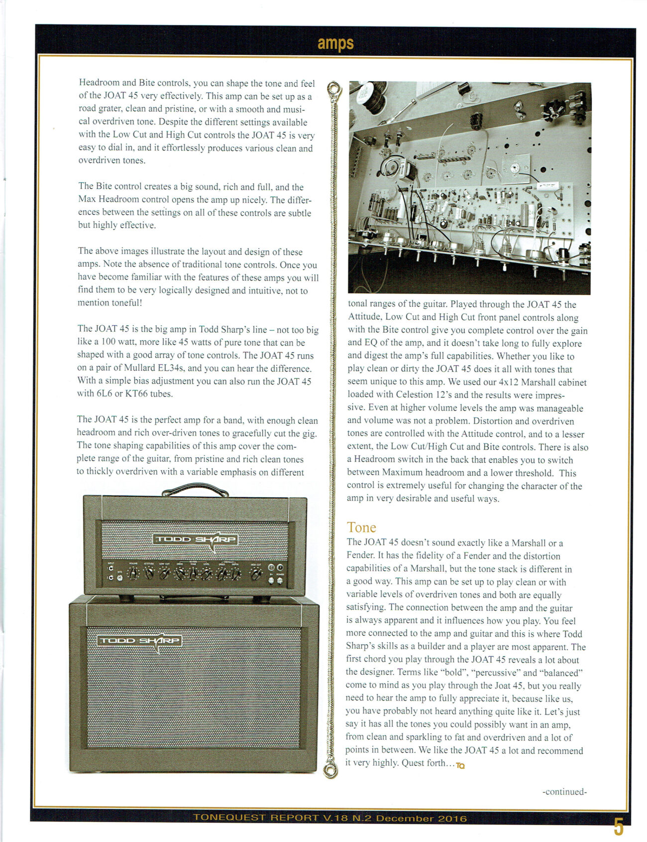 The JOAT 45RT+ Amplifier - Todd Sharp